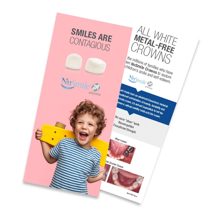NuSmile ZR Crowns English Brochures for Parents, Pack of 50